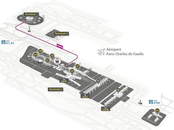 Aeroport de Paris Charles de Gaulle (CDG) > Traqueur des vols en ligne